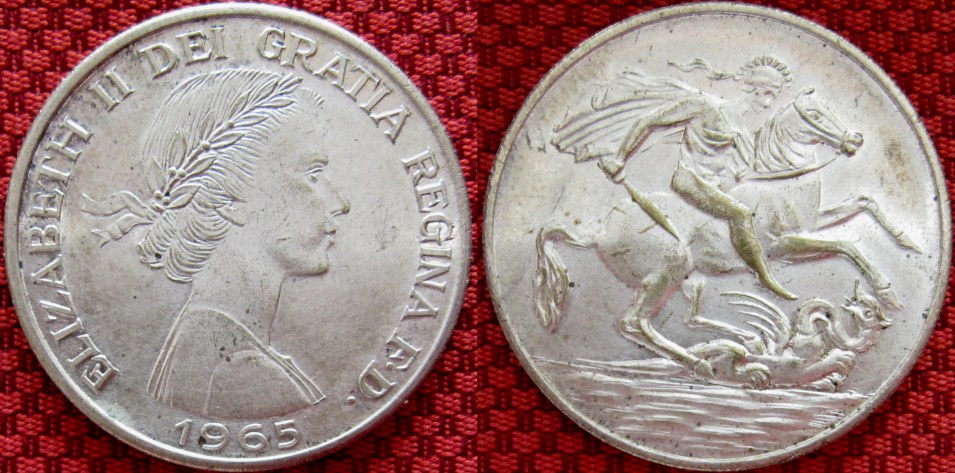 1965 crown sized George and the Dragon - British Coin Related Discussions & Enquiries - British ...